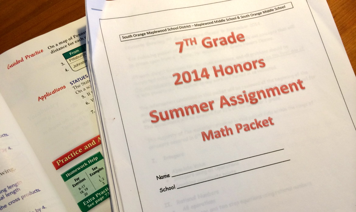 Did You Know That There Are Summer Math Assignments? - The Village Green