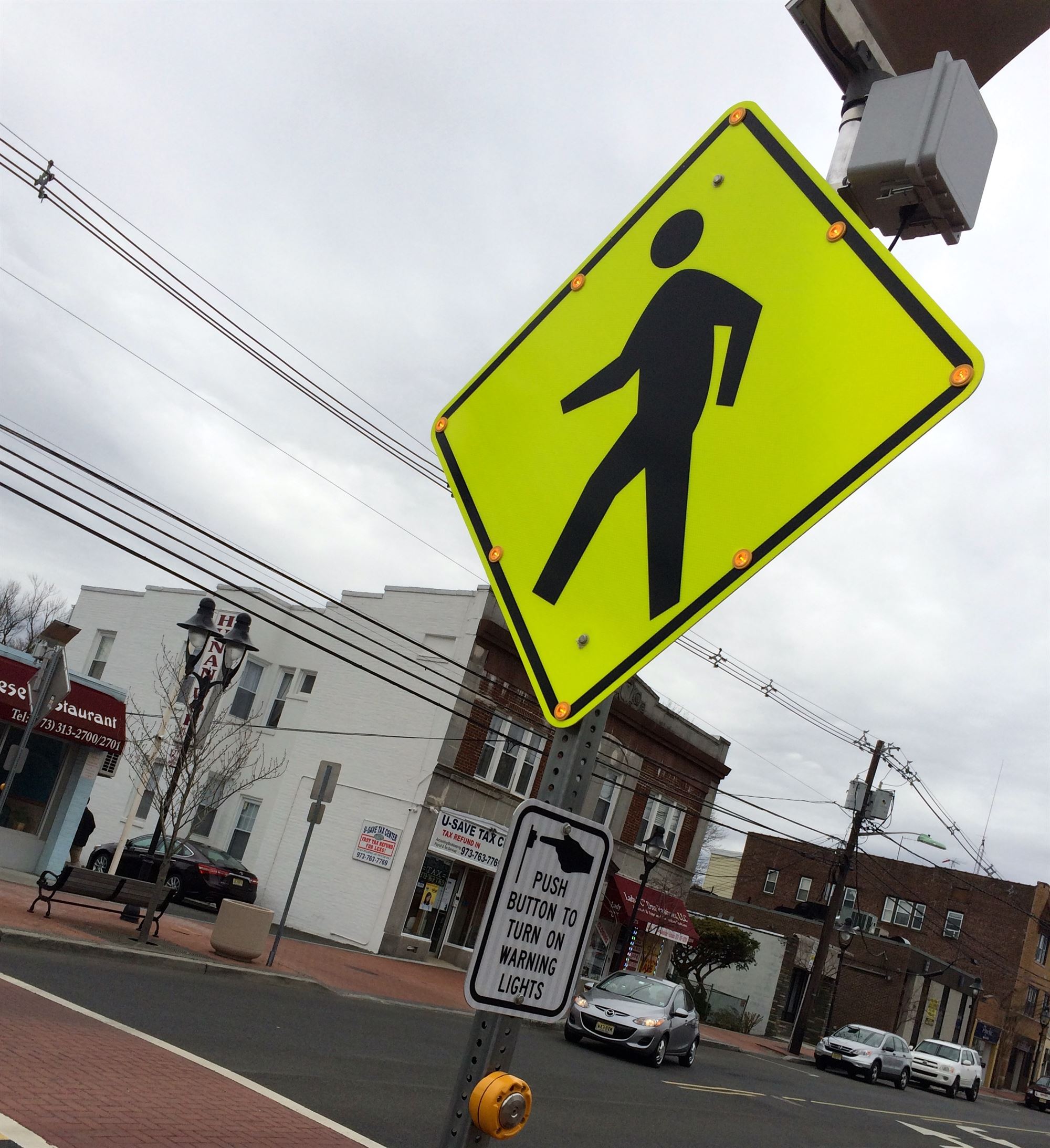 New Solar-Powered Crosswalk Signs Debut on Springfield Ave in Maplewood ...