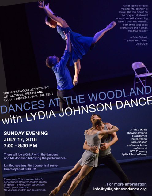 'Dancing at the Woodland' Presents Free Performance by Lydia Johnson ...