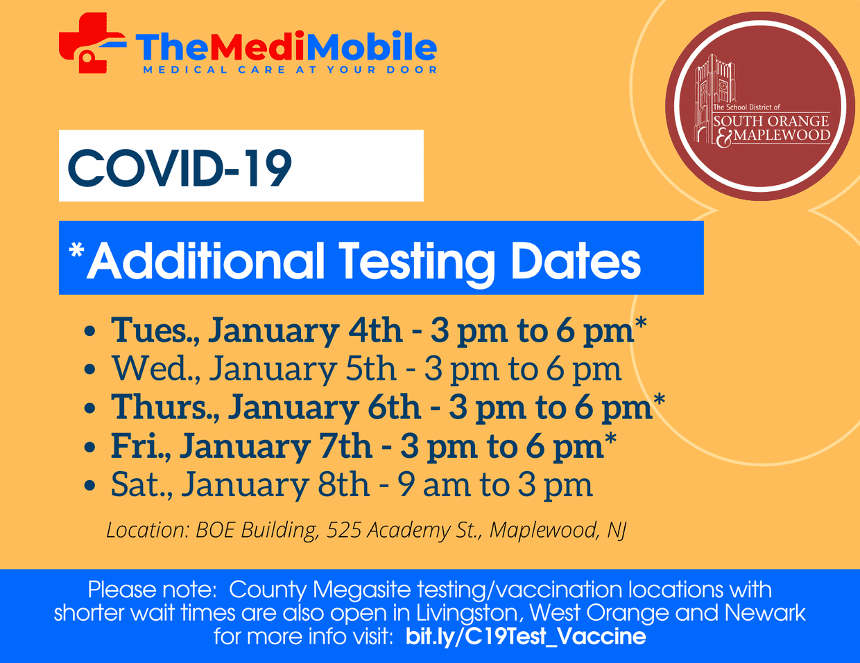 South Orange-Maplewood School District to Offer Additional COVID-19 ...