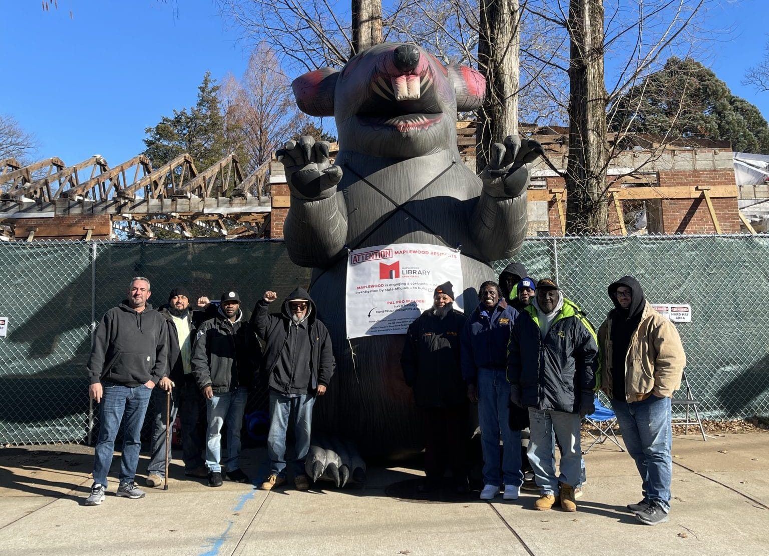 Union and Contractor Spar Over Gas Line Strike at Maplewood Library ...