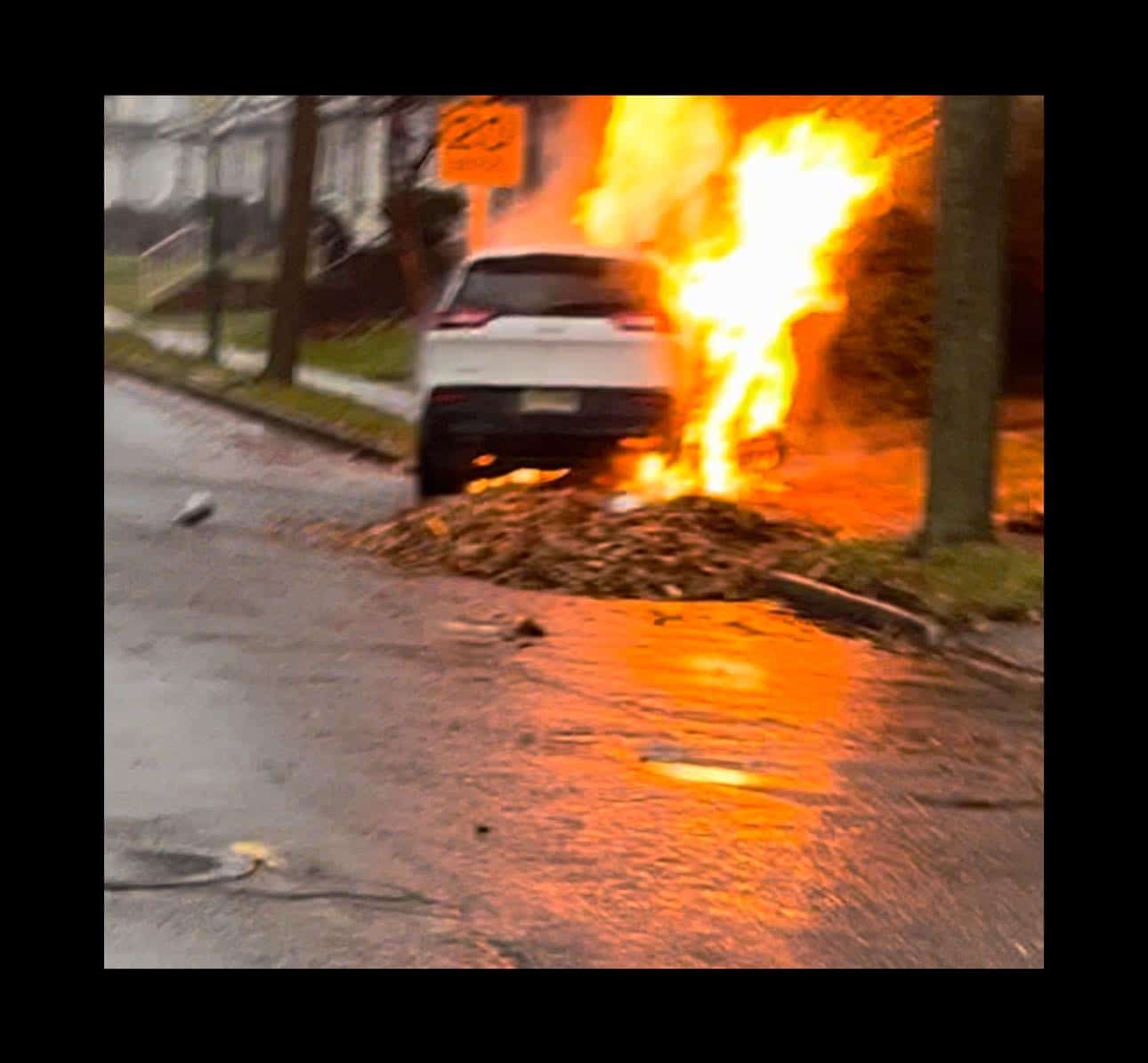 Stolen Vehicle Strikes Gas Lamp, Catches Fire in South Orange - The ...