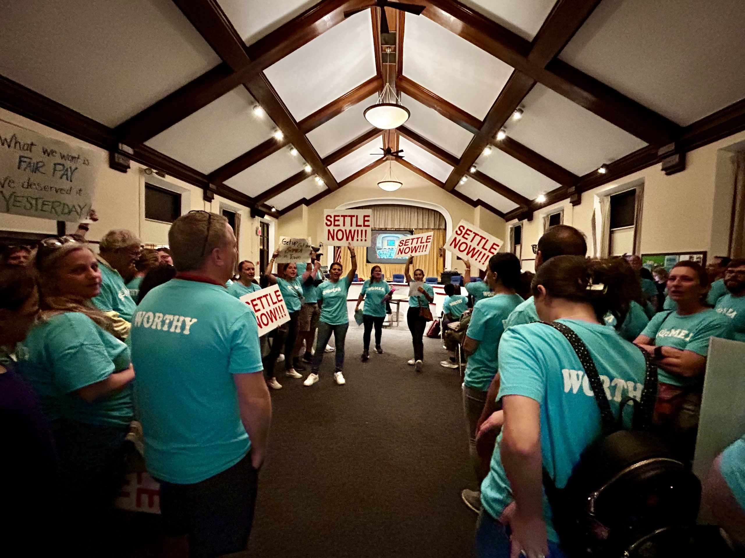 'Fed up' and Demanding Fair Pay, SOMSD Teachers March to Board Meeting ...