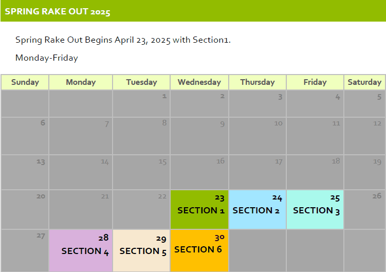 Maplewood Spring Rakeout Pickup Begins April 23 - The Village Green
