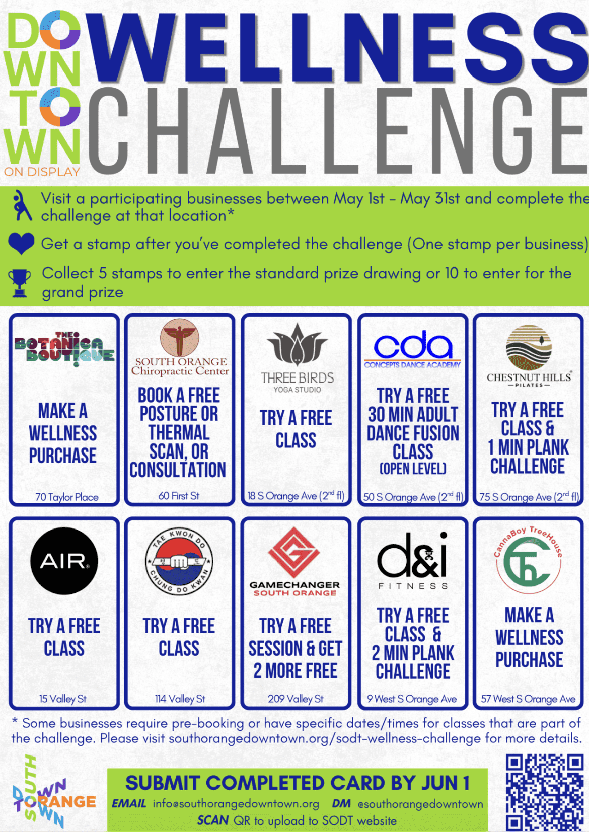 South Orange Downtown Launches Month-Long Wellness Challenge With Free ...